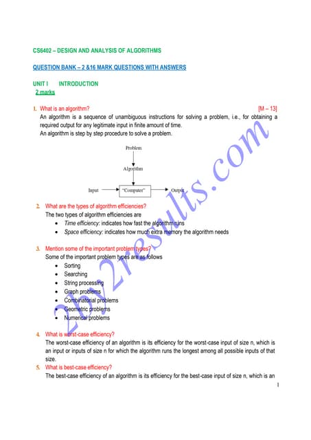 Fundamentals Of The Analysis Of Algorithm Efficiency