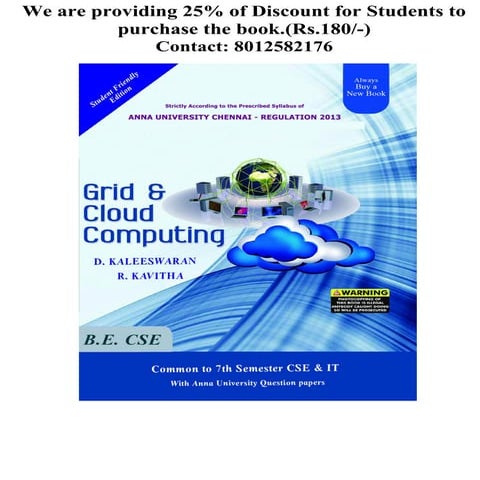 Cs6703 grid and cloud computing Study material | PDF
