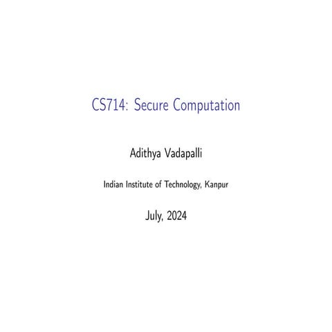 cs670_lecture2.pdf , privacy preserving technique | PDF