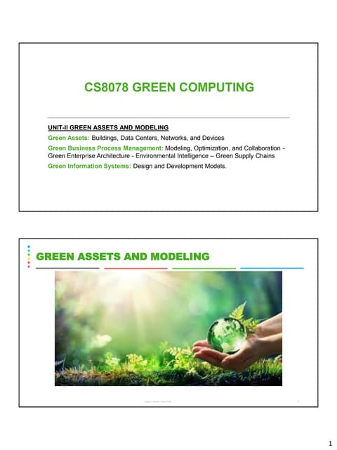 CS8078-Green Computing Unit-1 | PDF
