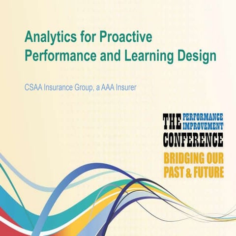 Analytics for Proactive Performance and Learning Design | PPT