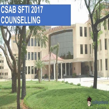 CSAB SFTI 2017 COUNSELLING | PPTX