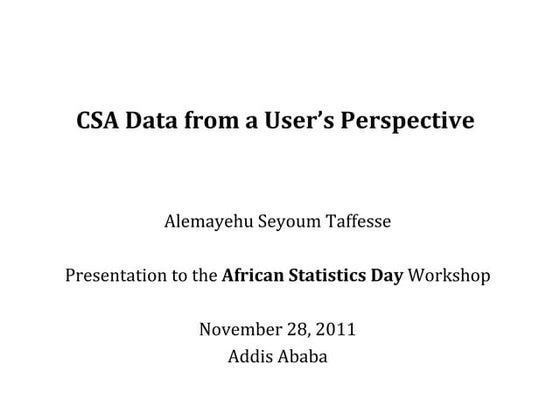 ESS Data from a Users Perspective | PPT
