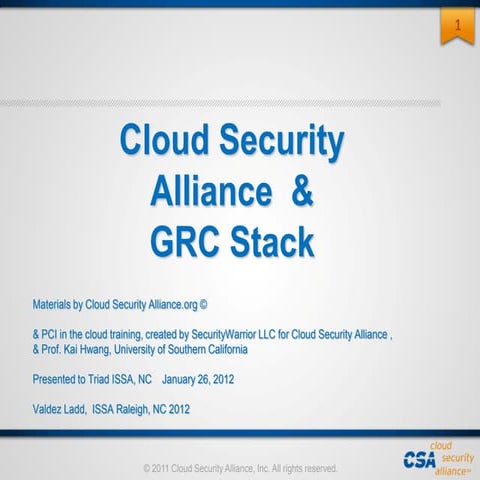 CSA & GRC Stack | PPT