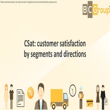 CSat, CSI Customer satisfaction by segments | PDF