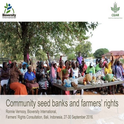 Community seed banks and farmers’ rights | PPTX