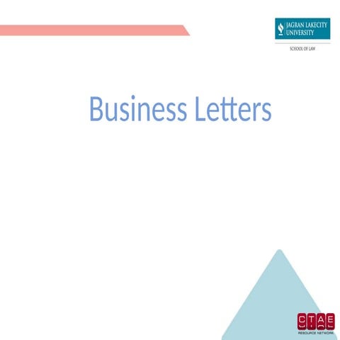 (CS) Business Letters for Organisations. | PPT