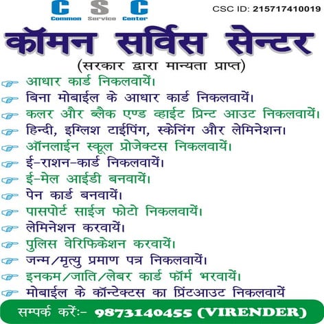 Common Service Center | PDF