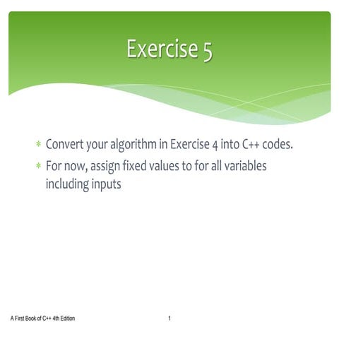Csc1100 exercise5-convert algotocodes | PPTX | Programming Languages ...