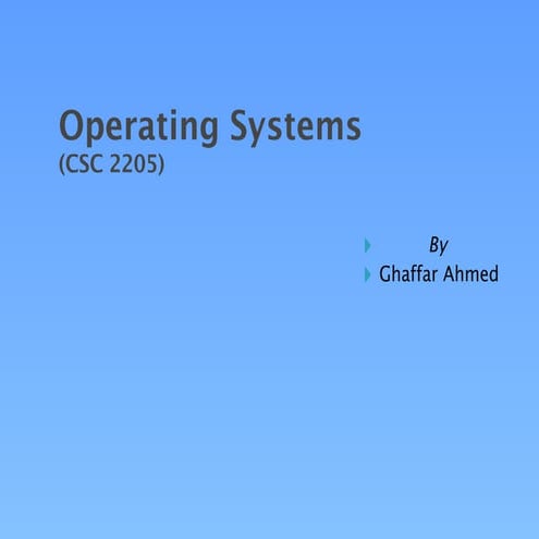 Csc 2205 Os Lecture 08 Ipc P 2 On 14 10 2024 Online Pptx