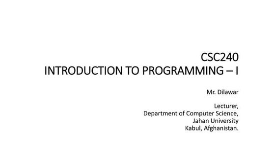 Operator In C Programming Ppt 5251
