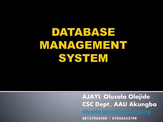 Intro To Databases Y7 | PPT | Databases | Computer Software and Applications