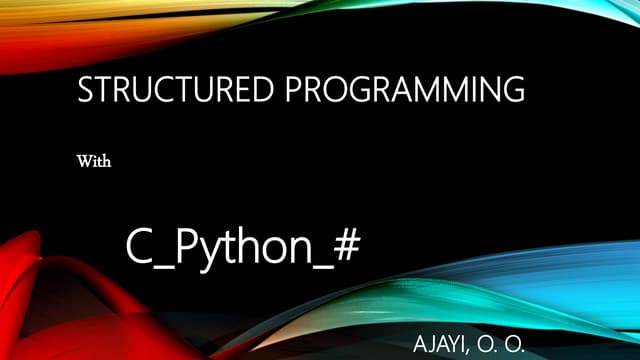 Structured Programming Chap2 Ppt 1976