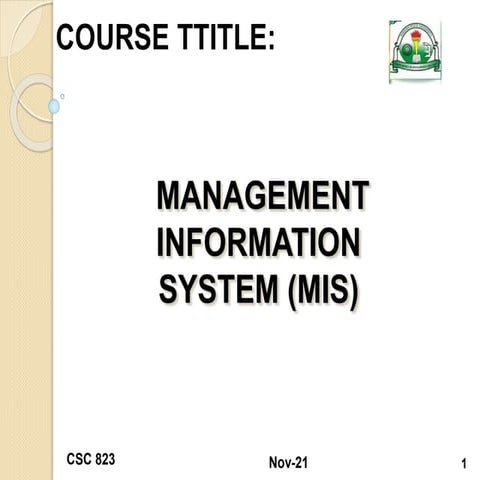 Csc 823 module 1 2021 | PPT