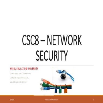 Network Security Lecture 2 Pptx Information And Network Security 4040