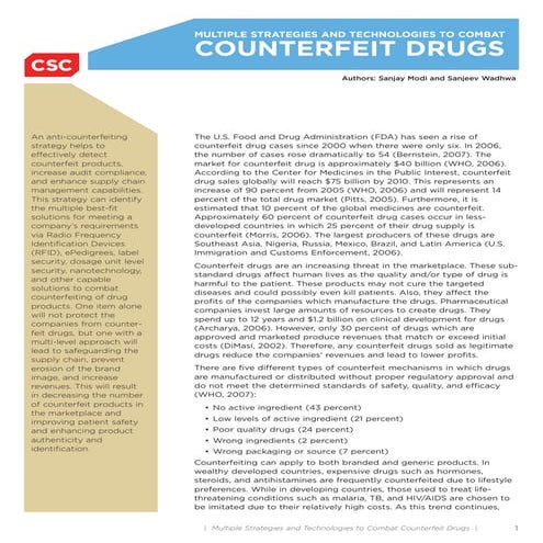 Counterfeit medicine print