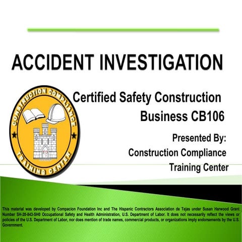 Cscb accidentinvestigation | PPT