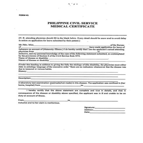 Csc Form41 For Leave Pdf Mnbgcxvhgfgfcxvn Pdf