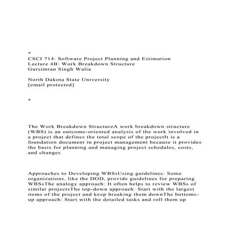 Csci 714 Software Project Planning And Estimationlecdocx