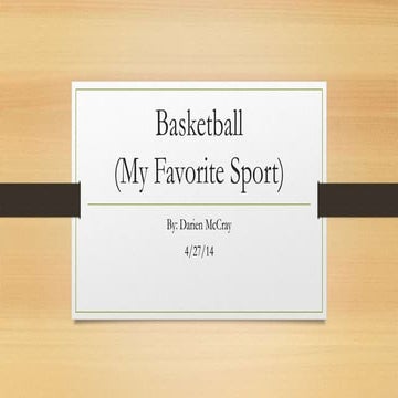 CSCI 105 Powerpoint | PPTX | Basketball | Sports