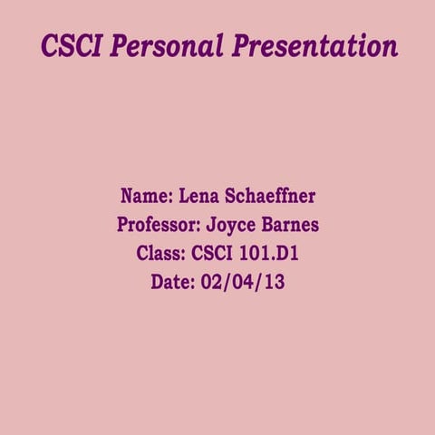 Csci presentation final version lena schaeffner | PPT