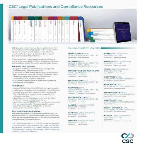 CSC legal publications and compliance resources | PDF