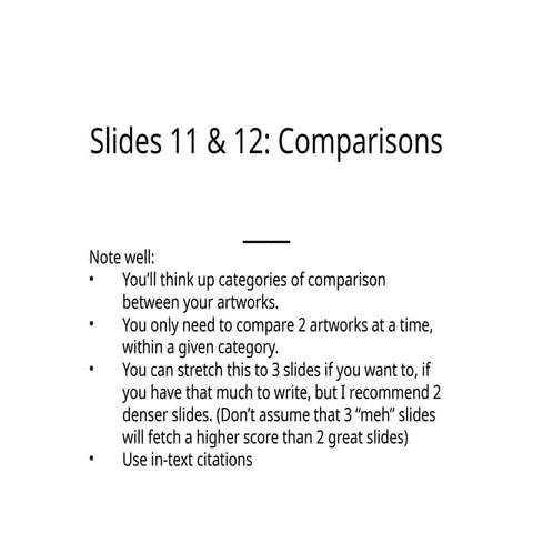 IBDP visual arts - CS 3-way comparison scoring guide | PPTX