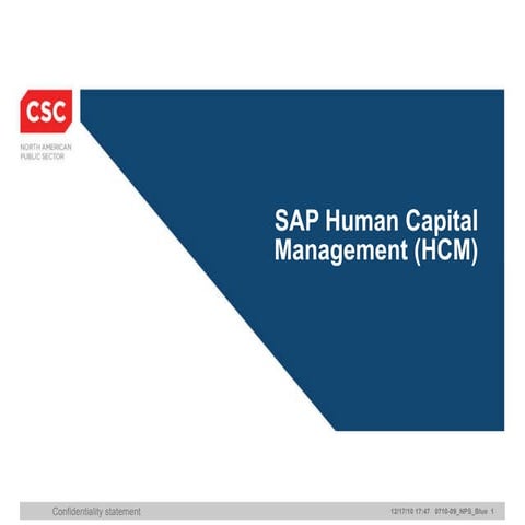 Csc Sap Hcm | PPT