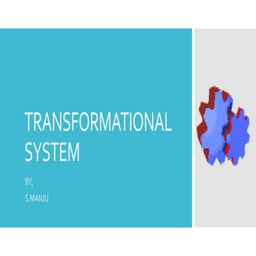 Client Server Transformational System | PPTX