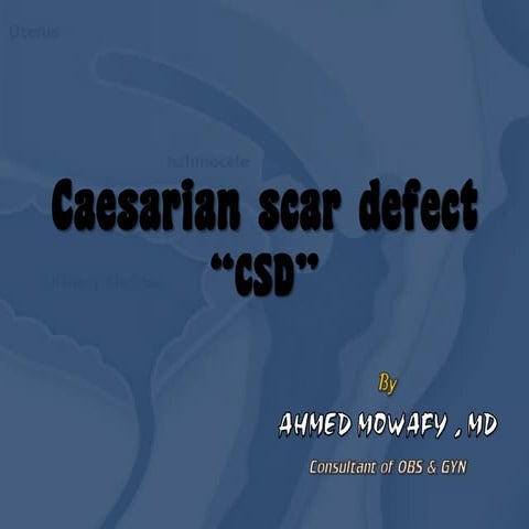 Cesarean Scar defect CSD ................ | PDF