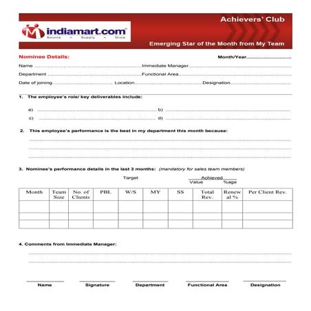Csd emerging star of the month nomination-form10 | DOC