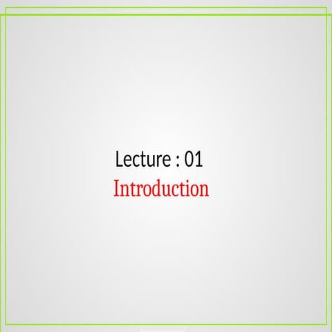 cse-321 Lecture 01 introduction to software engineering part 1 | PPTX