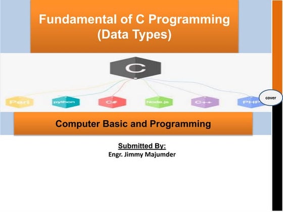 Data Types In C Pptx Programming Languages Computing