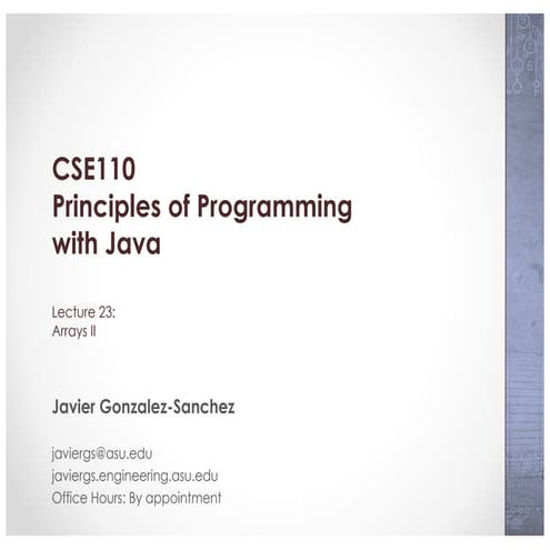 201707 CSE110 Lecture 23 | PPT