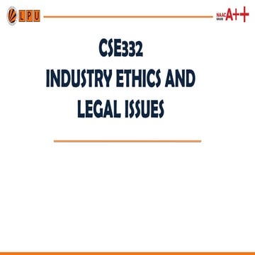 CSE332 Lecture 3 ethics varables by the sbir | PPTX