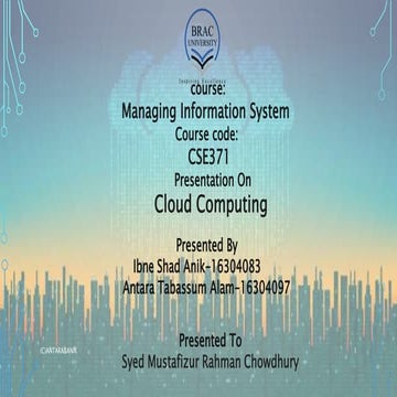 Cloud Computing | PPT