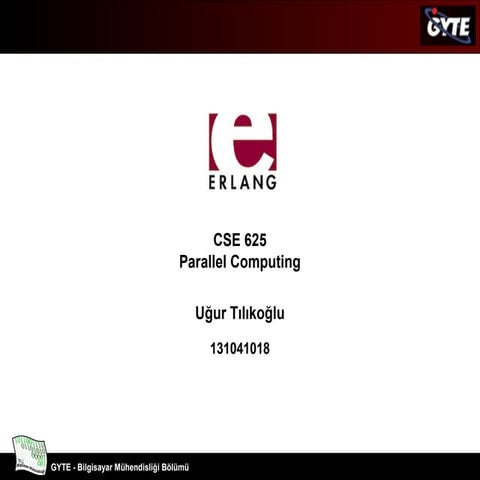 Erlang - Uğur Tılıkoğlu | PPT