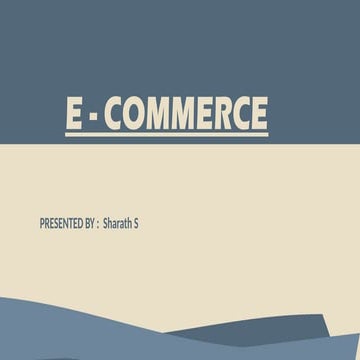 E commerce meaning and it's evolution, advantages, disadvantages | PPT