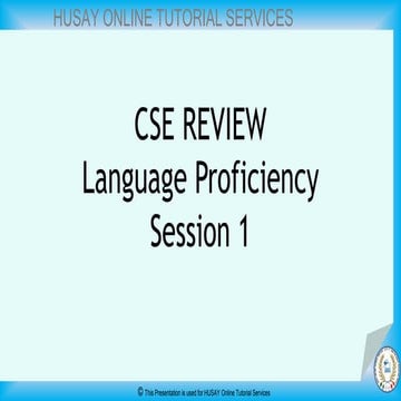 CSE ENG 1.pptx.Language Proficiency.Correct Usage of Words | PPTX ...