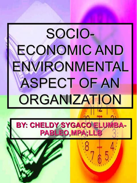 Socio economic impact analysis | PPT