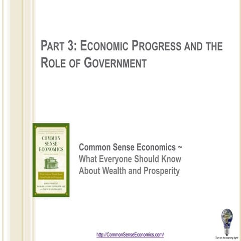 The role of the government in the economy | PPTX