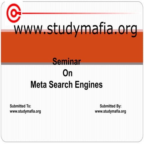 Meta search engines | PPTX