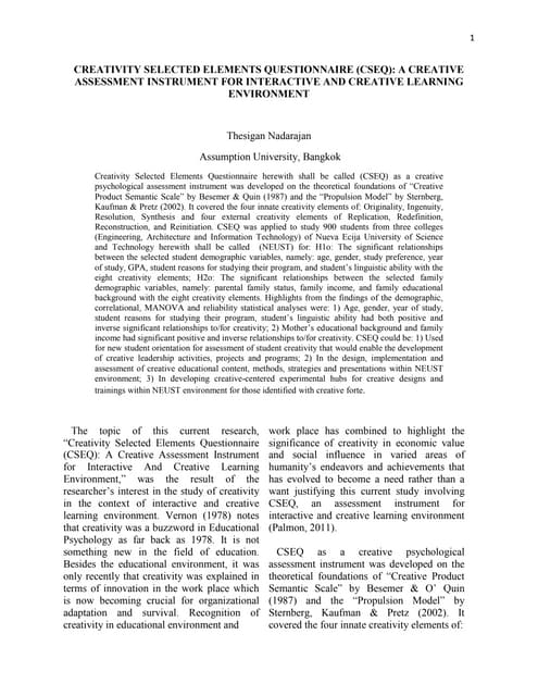 Appendix II Tests Of Creativity | PDF