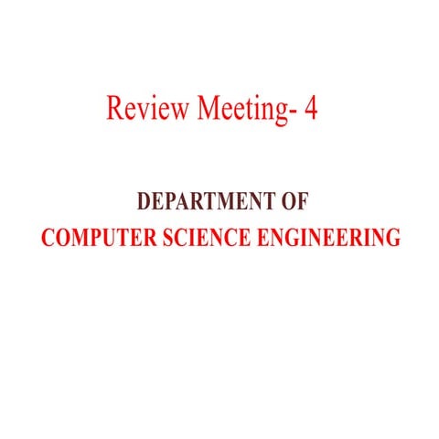 Comprehensive Review Meeting on Computer Science Curriculum and ...