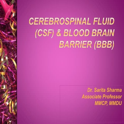 Csf And Bbb Pptx