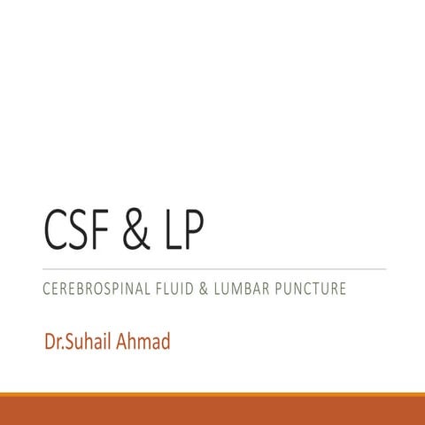 CSF and LP | PPTX