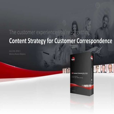 Content Strategy for Customer Correspondence | PPTX