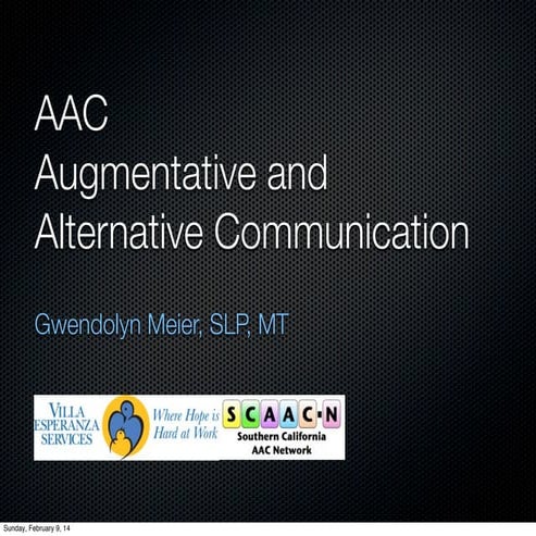 What Do I Do Monday Morning: AAC? | PDF