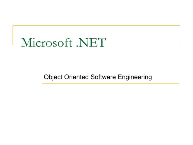 Csharp Dot Net Ppt