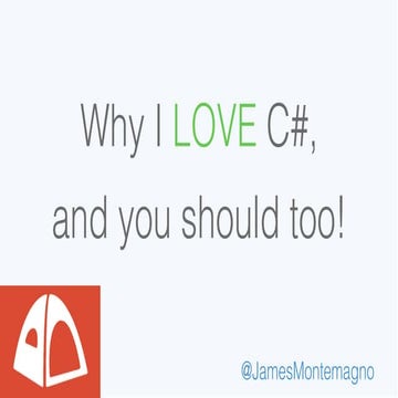 Desert Code Camp 2014: C#, the best programming language | PPT